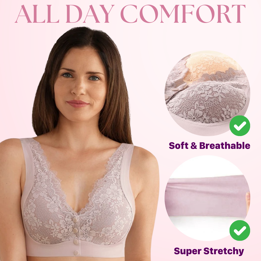 AiryCharm - Zero Feel Lace Full Coverage Front Closure Bra – Frye Bra