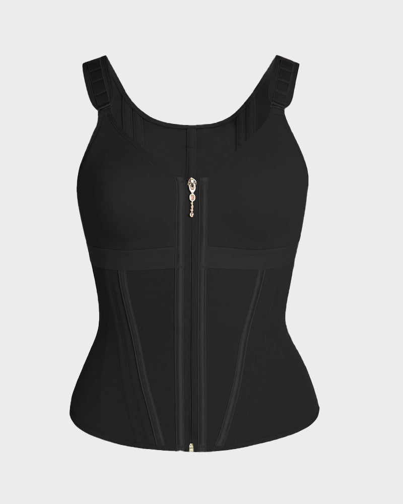Double-Layer Tummy Control Waist Shaper Girdle With Bra – Frye Bra
