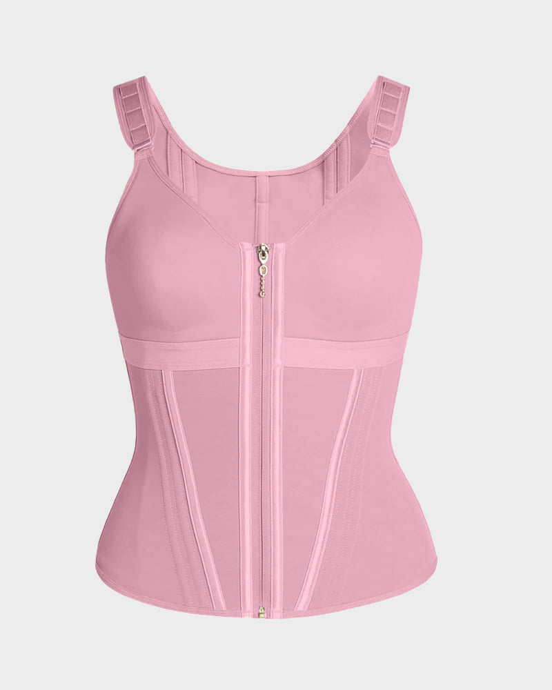 Double-Layer Tummy Control Waist Shaper Girdle With Bra – Frye Bra