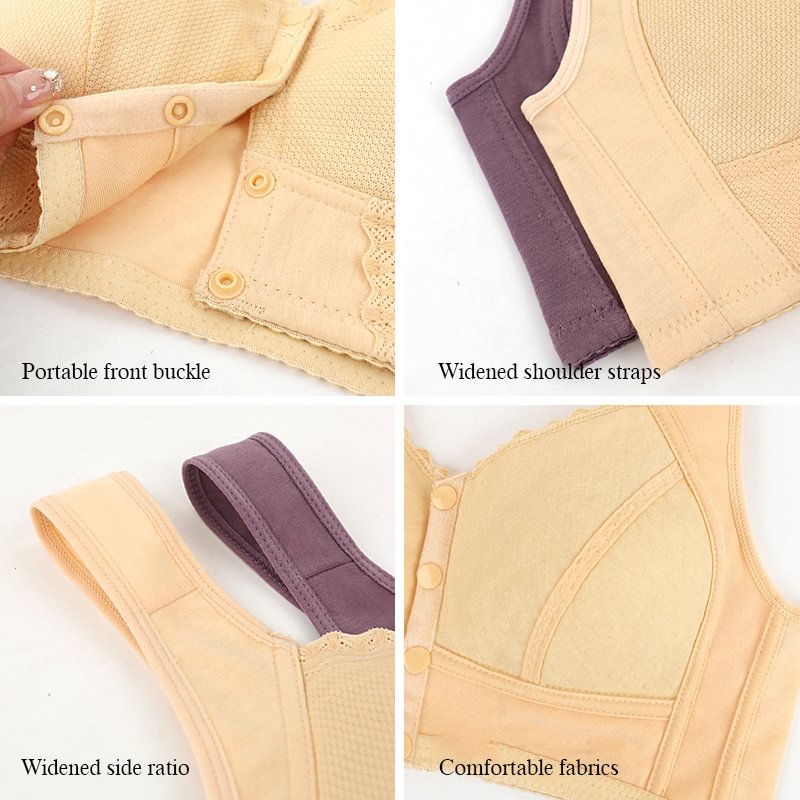 Moona Bra Front Closure Breathable Bras For Seniors – Frye Bra